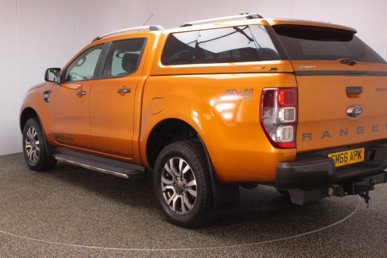 Used 2017 ORANGE FORD RANGER PICK UP 3.2 WILDTRAK 4X4 DCB TDCI 4DR 197 ...